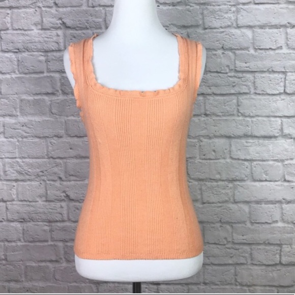 Urban Outfitters | Tops | Urban Outfitters Orange Ribbed Tank | Poshmark